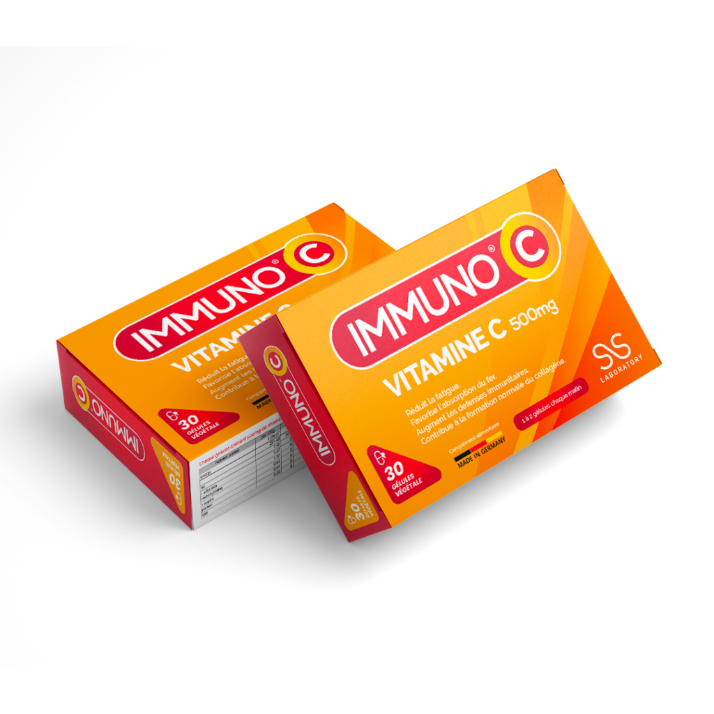 IMMUNO® C – Vitamine C 500mg – 30 gélules végétales – SS LABORATORY